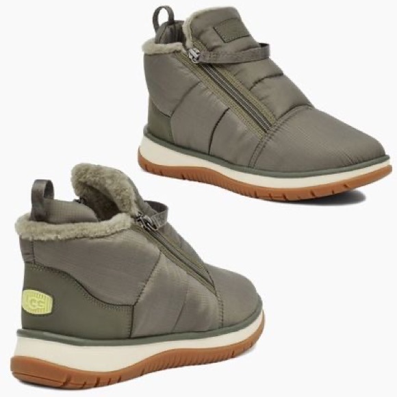 UGG | Shoes | Ugg Australia Lakesider Zip Puff Seaweed Green Double Zip ...
